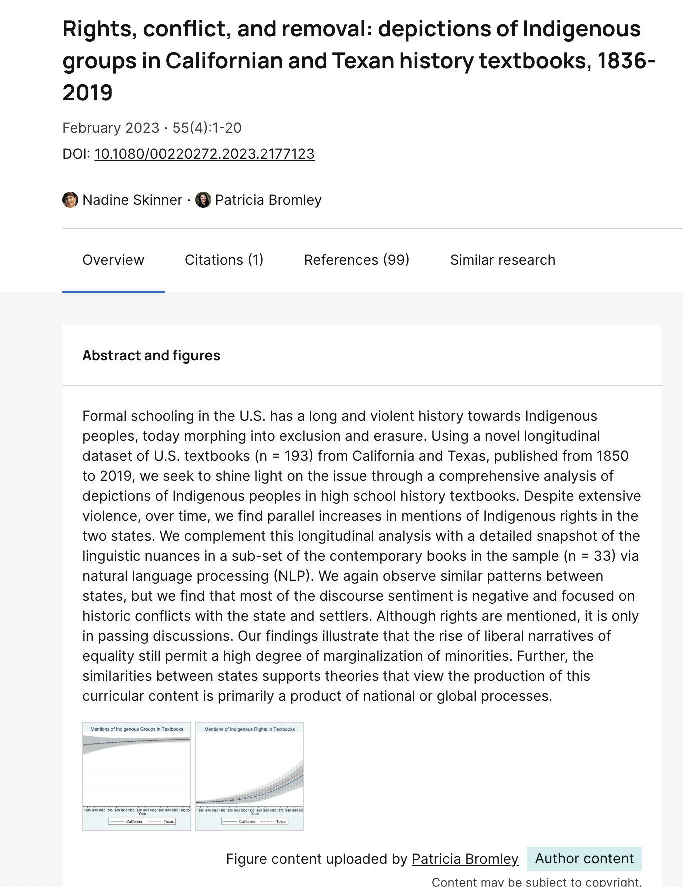 Rights, conflict, and removal: depictions of Indigenous groups in ...